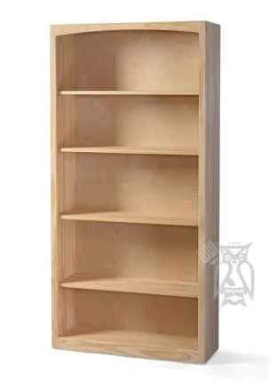 Unfinished pine bookcase store