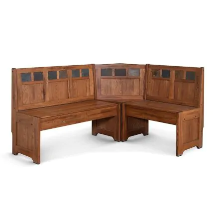 wood corner dining set